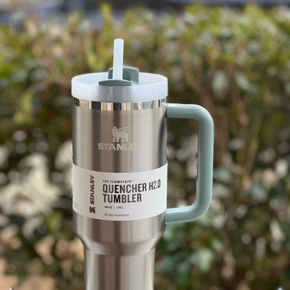 Stanley | Other | Stainless Steel Tumbler With Shale Green Handle And ...